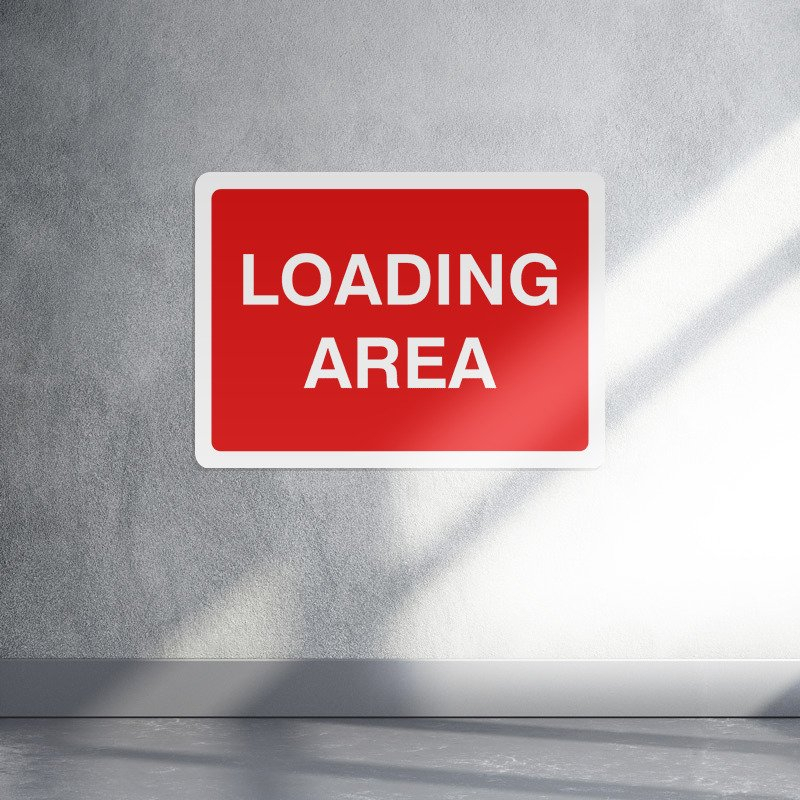 Loading area parking sign | UK Sign Shop