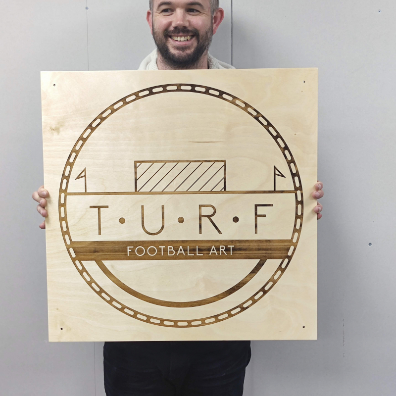 Laser engraved plywood sign | Wooden Signs | UK Sign Shop