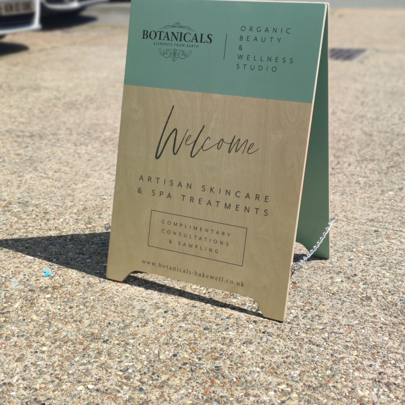 Wooden Pavement Sign Colourwave | Pavement Signs | UK Sign Shop