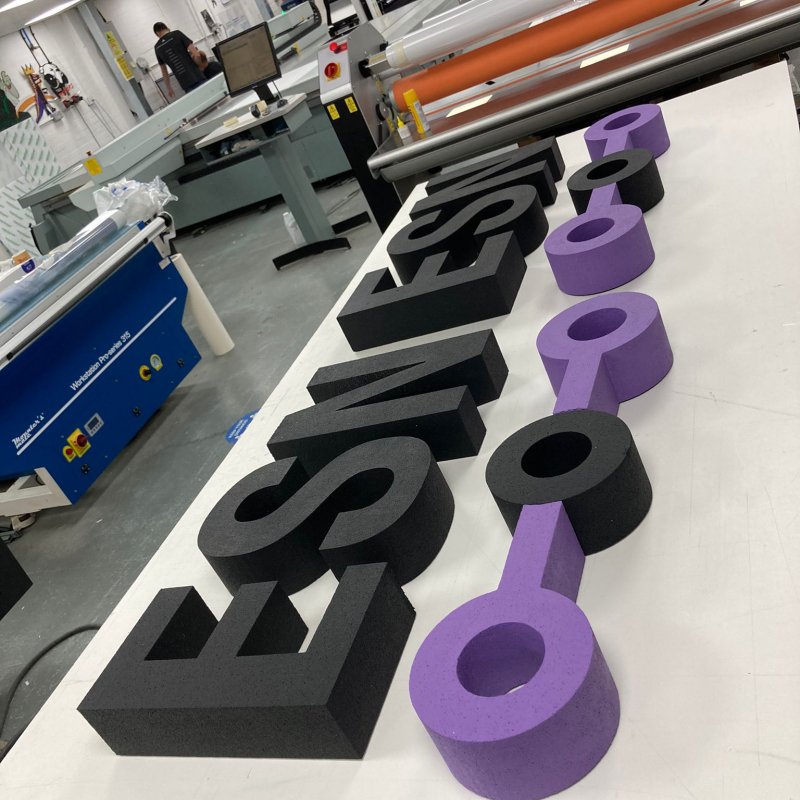 Large Letters Cut Polystyrene | Painted or Printed
