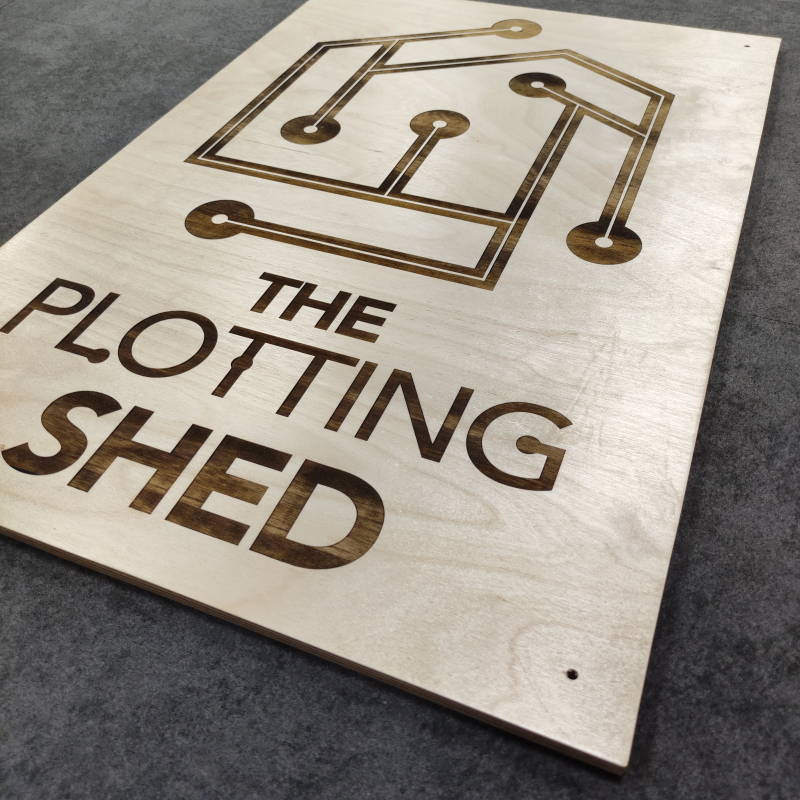 Laser engraved plywood sign | Wooden Signs | UK Sign Shop