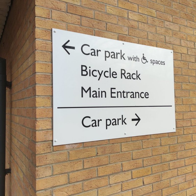 White Aluminium Dibond Printed Sign | Aluminium Signs | UK Sign Shop