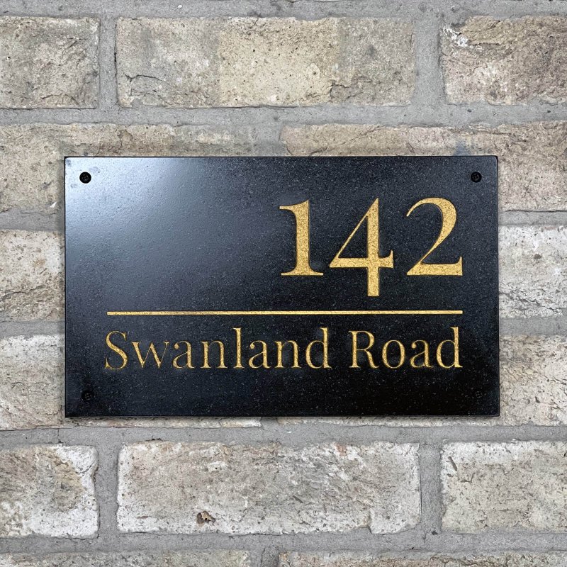Granite House Signs & Numbers | FREE Personalisation