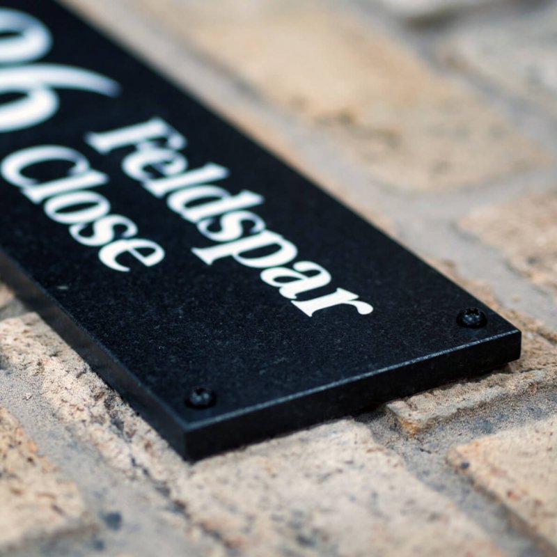 Granite House Signs & Numbers | FREE Personalisation