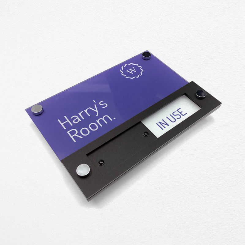 Sliding Meeting Sign With Acrylic | Design Your Sign