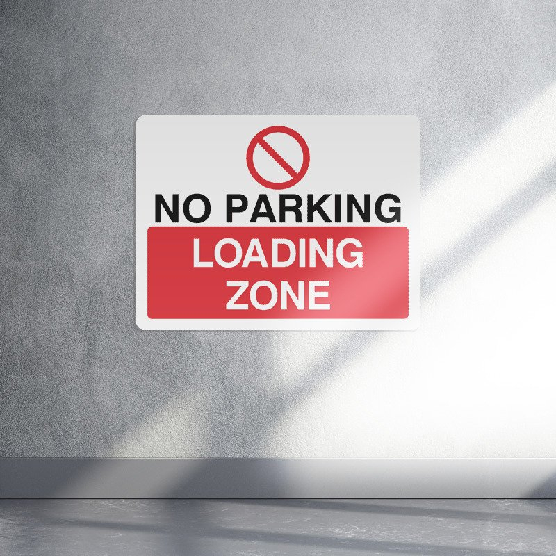 No parking loading zone parking sign | UK Sign Shop