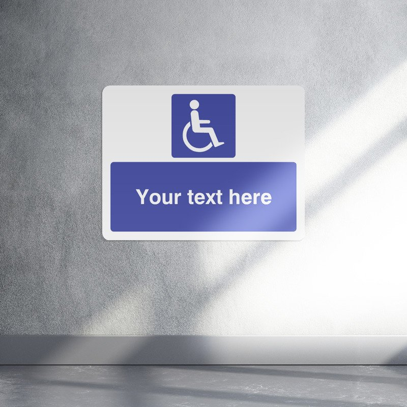 Personalised DDA disabled parking sign | UK Sign Shop