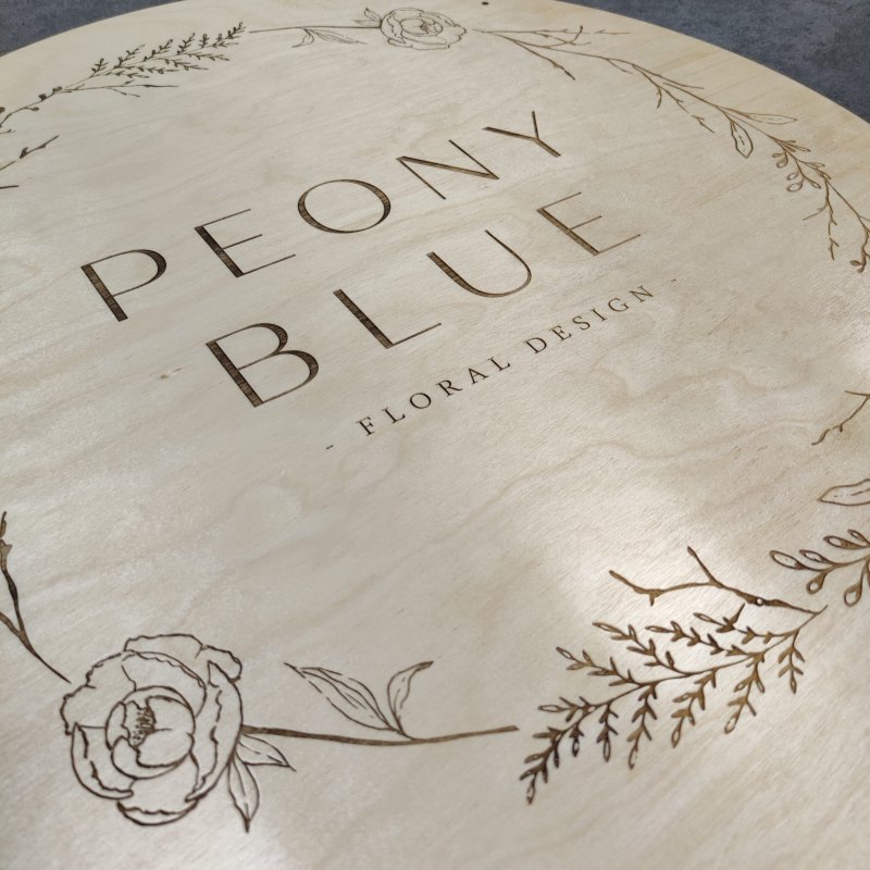 Laser engraved plywood sign | Wooden Signs | UK Sign Shop