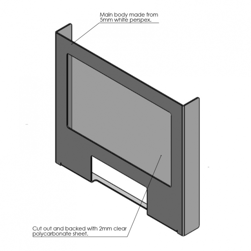 Premium Free Standing Sneeze Screen | Sneeze Guards | UK Sign Shop