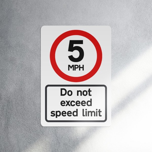 5 MPH Speed Limit Sign | UK Sign Shop