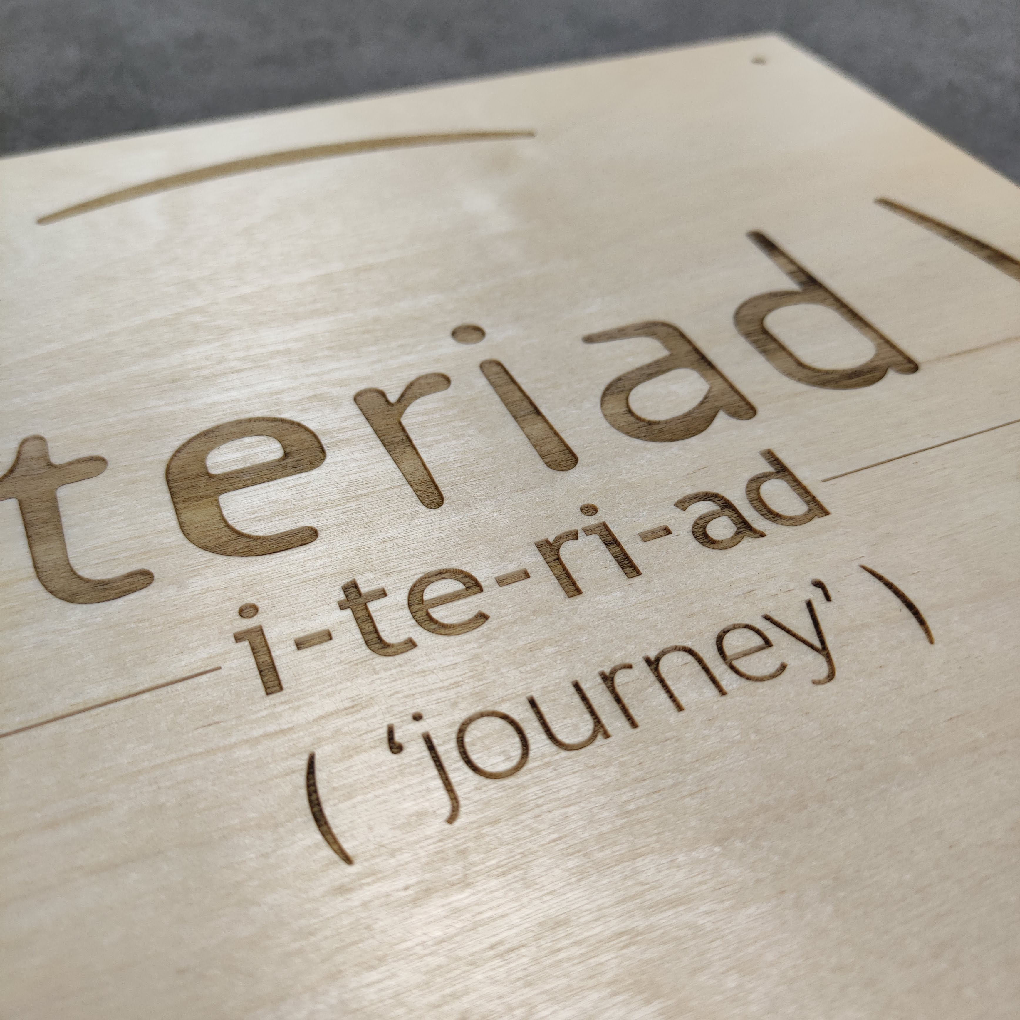 Laser engraved plywood sign | Wooden Signs | UK Sign Shop