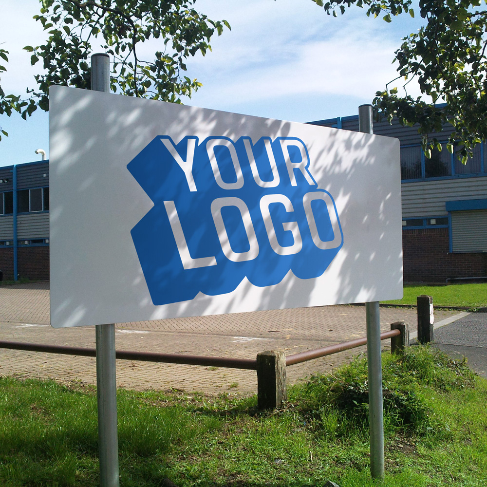 Double Post Mounted Sign | Post and Panel Signs | UK Sign Shop